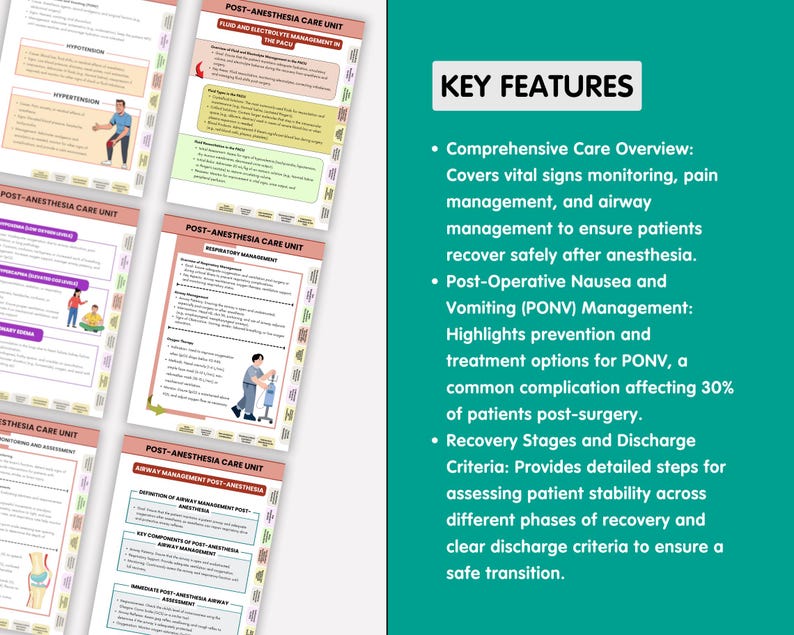 PACU Nursing Guide 2026, Cheat Sheet & Quiz, 180+ Pages Hyperlinked ...