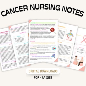 Cancer Study Guide, Nursing Study Guide, Oncology Nursing Notes ...