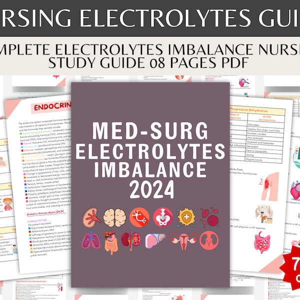 Fluid and Electrolyte Study Guides - Etsy