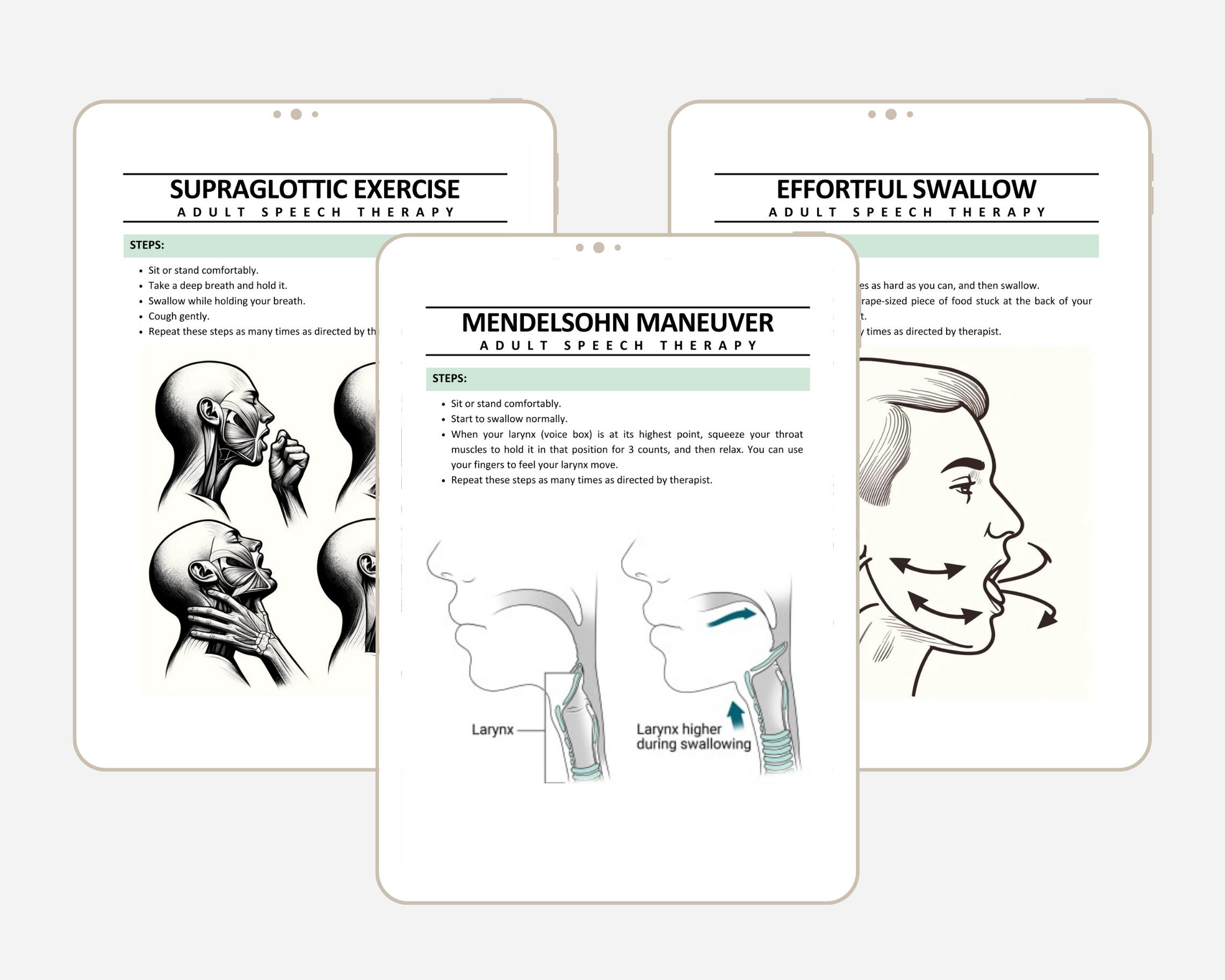 Dysphagia Pack, PDF, Patient Handouts, Worksheets, Resources ...