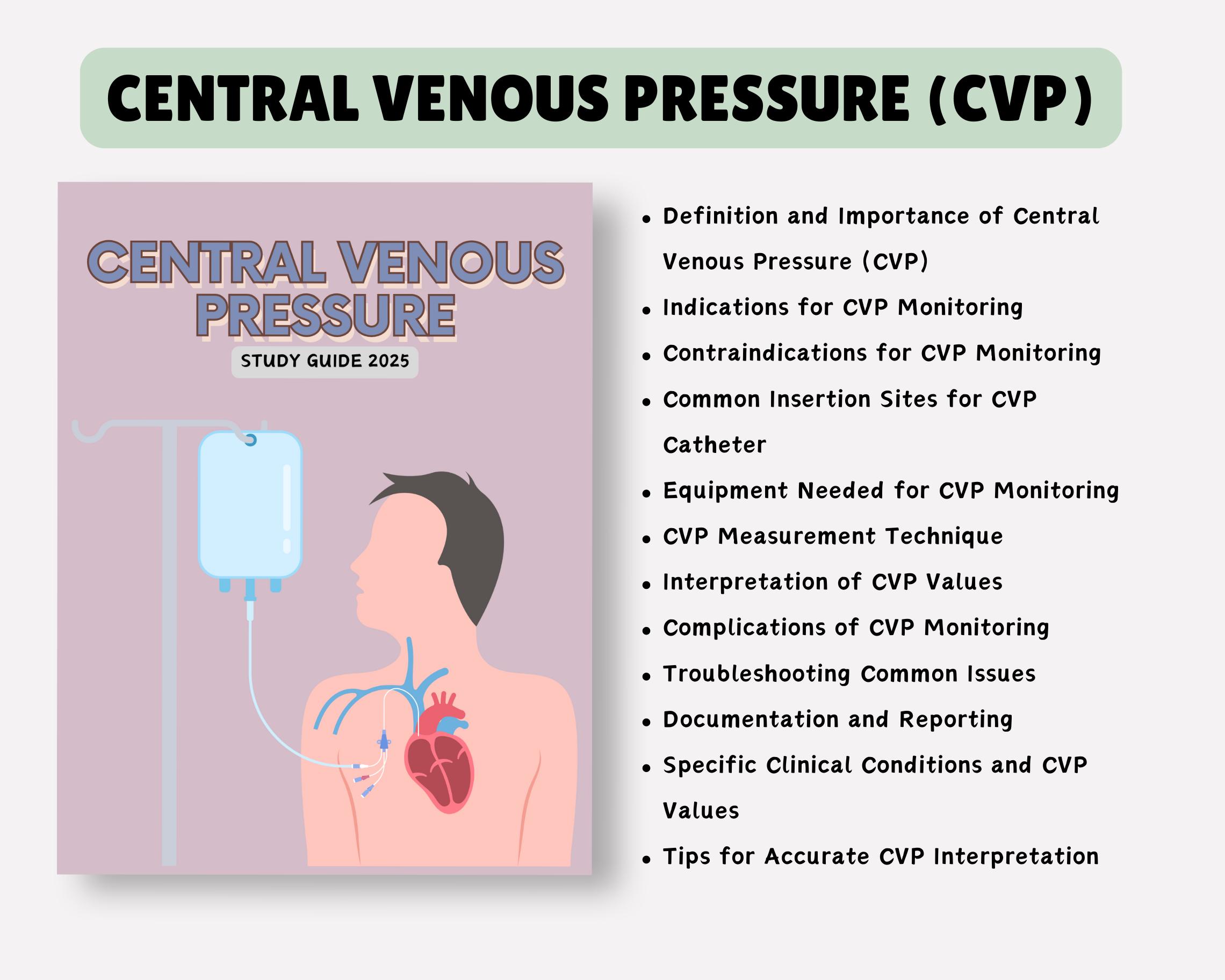 CVP Cheat Sheet, CVICU Nurse Notes, Central Venous Pressure Cheat Sheet ...