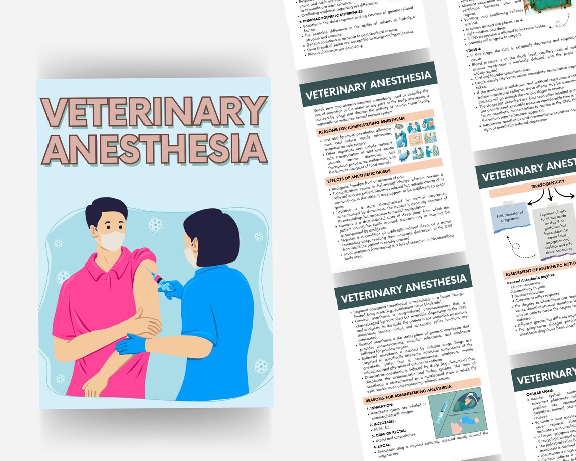 Veterinary Anesthesia Study Guide Vet Tech Notes Vet Nurse Anesthesia ...