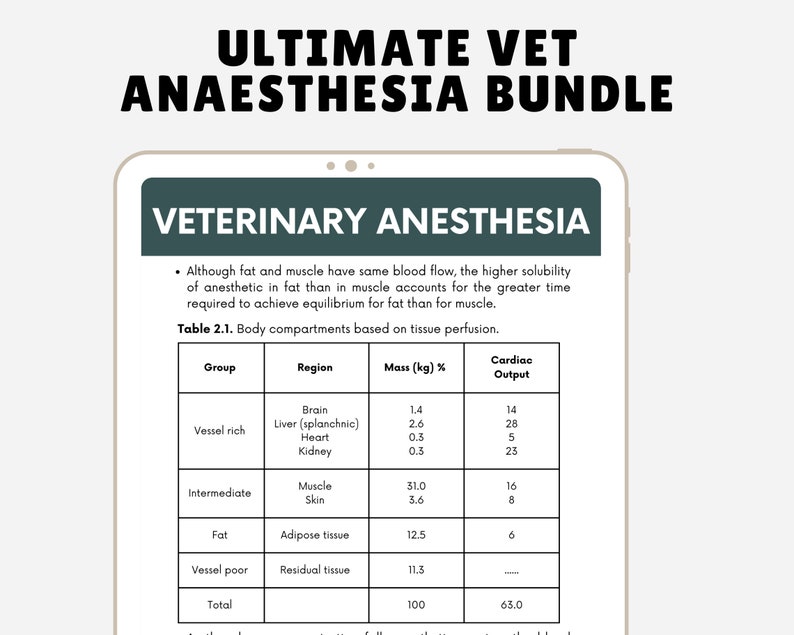 Veterinary Anesthesia Study Guide Vet Tech Notes Vet Nurse Anesthesia ...