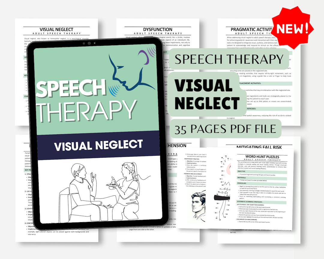 Comprehensive Visual Neglect Therapy Bundle: Essential Tools and ...