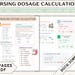 Nursing Dosage Calculations Cheat Sheet: Med Math Conversions (PDF ...