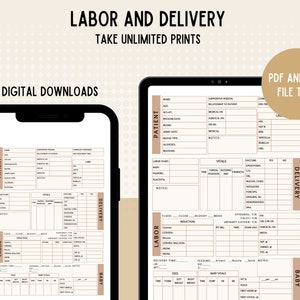 Labor and Delivery Report Sheet for Nurses (PDF & PNG) - Etsy
