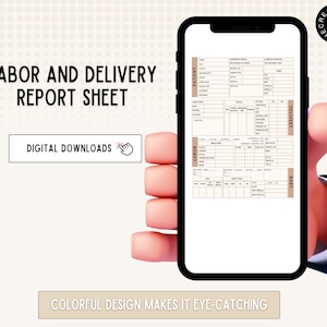 Labor and Delivery Report Sheet for Nurses (PDF & PNG) - Etsy