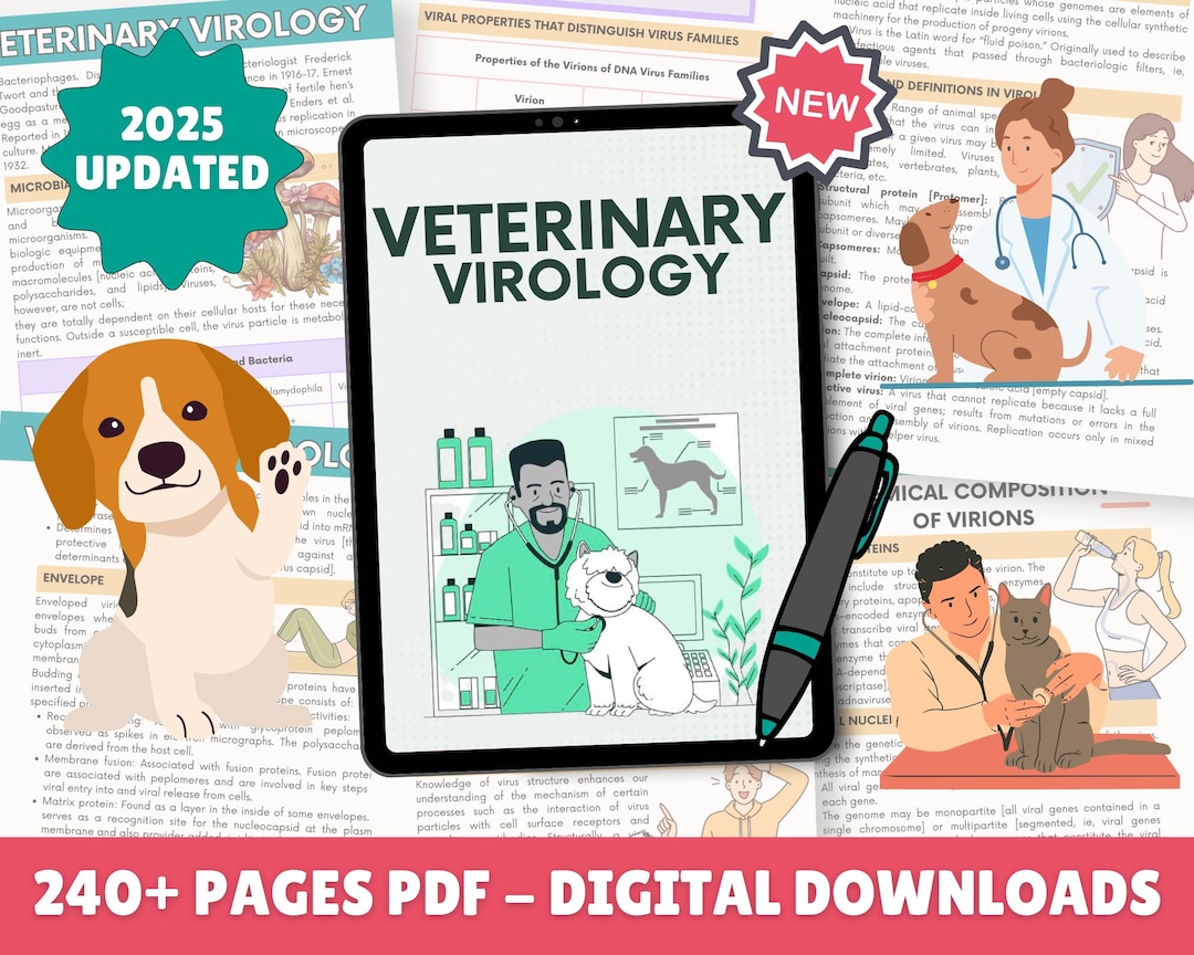 Vet Tech Virology Notes: VTNE Prep Study Guide (digital Download) - Etsy