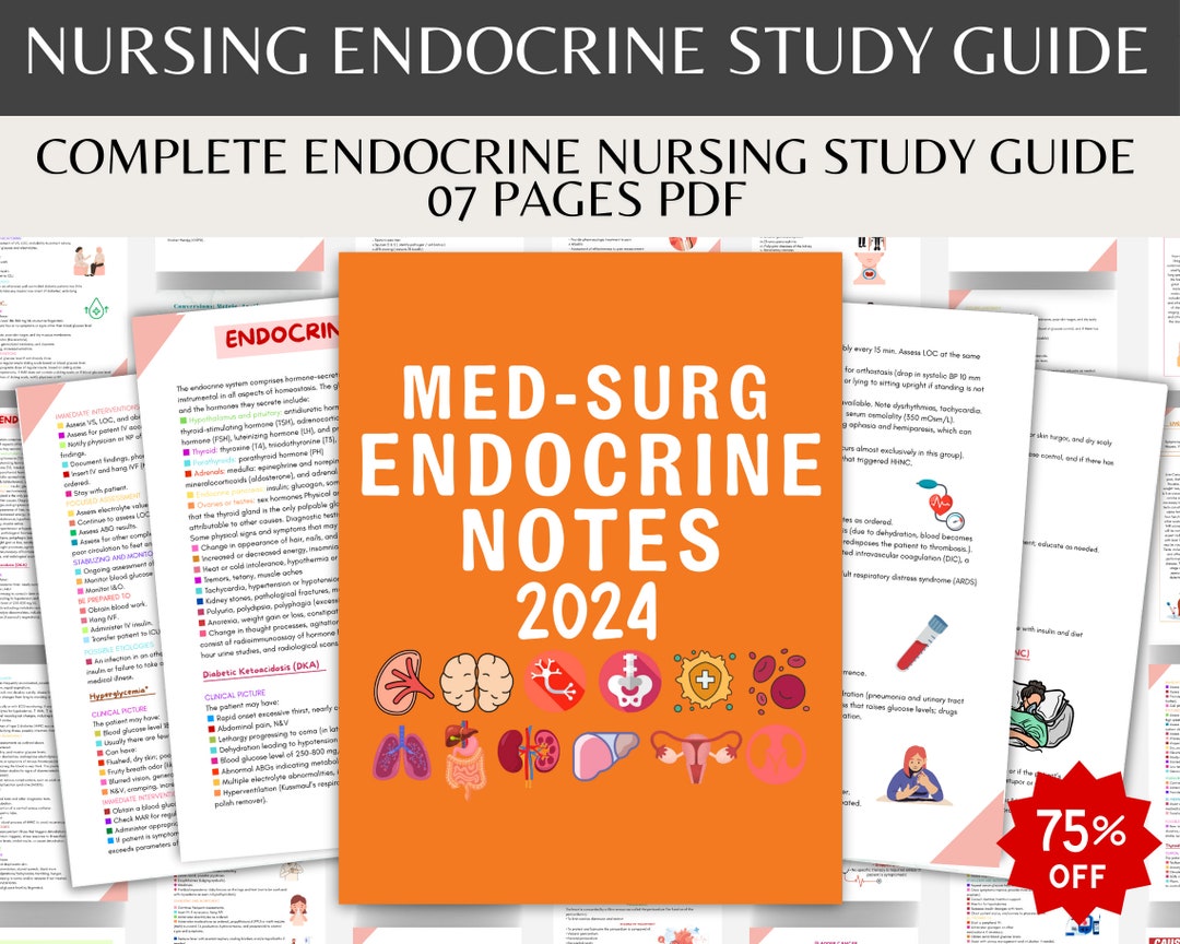 Endocrine System Nursing Study Guide, Endocrine Disorders, Endocrine ...