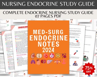 Endocrine System Nursing Study Guide, Endocrine Disorders, Endocrine ...