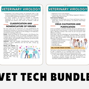 Vet Tech Notes Bundle: VTNE Prep, Vet Med Study Guide (digital Download ...
