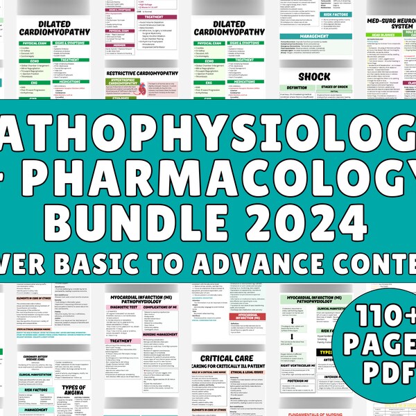 Nursing Study Guides Etsy