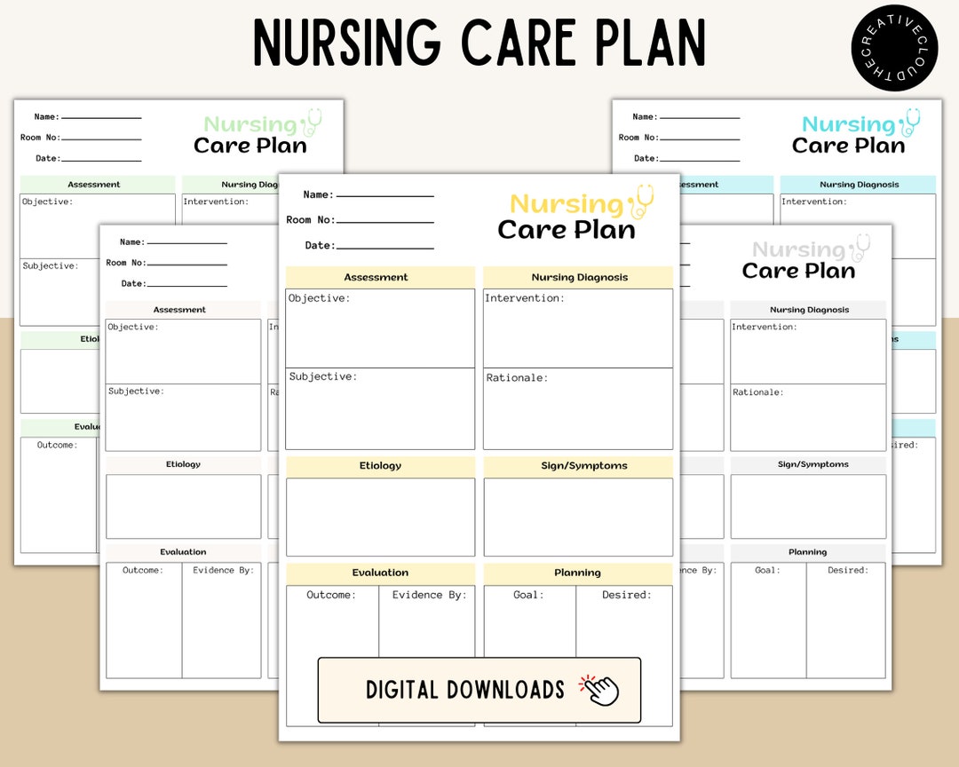 Nursing care Plan Nursing Care Plan Template Nurse Care - Etsy México
