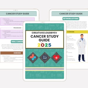 Cancer Study Guide, Nursing Study Guide, Oncology Nursing Notes ...