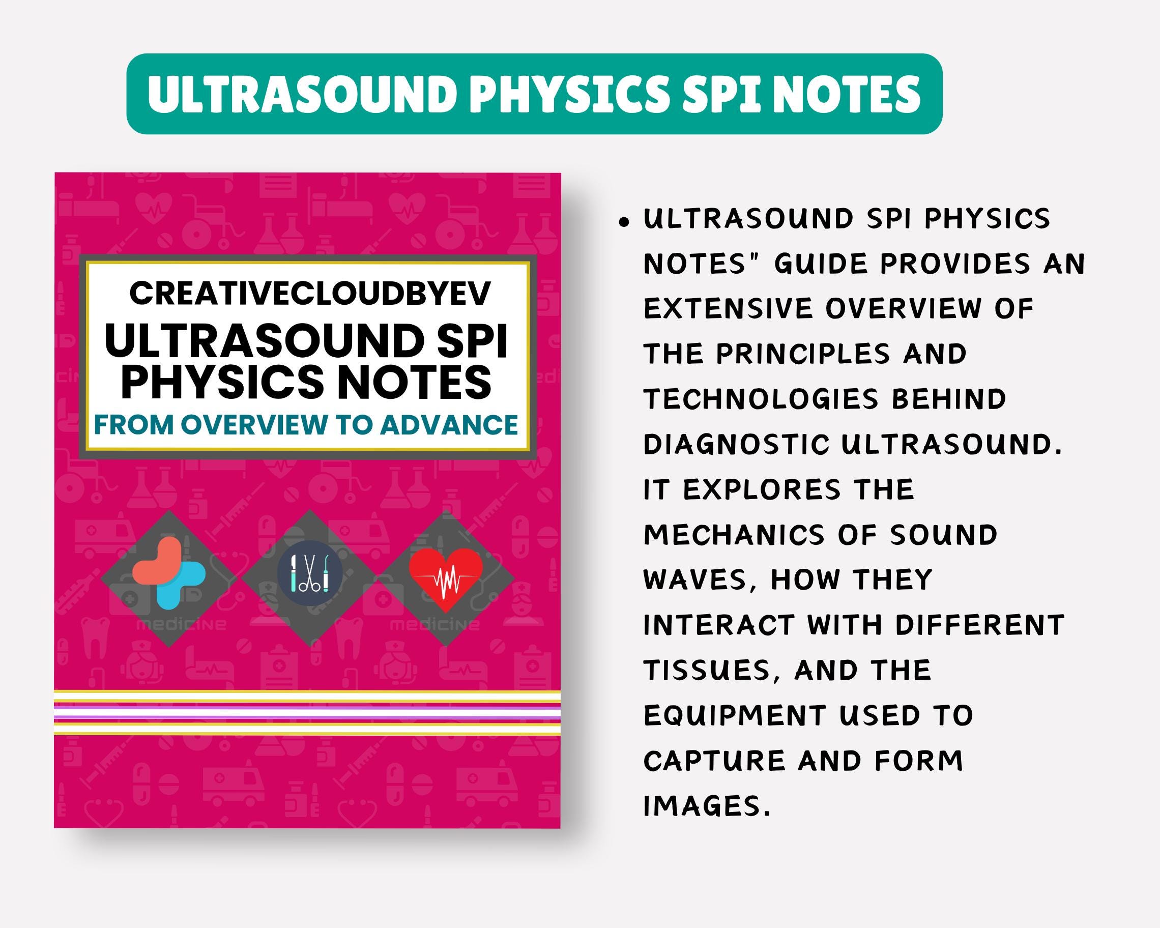 Ultrasound Physics SPI Study Notes: Sonography Exam Prep (digital ...