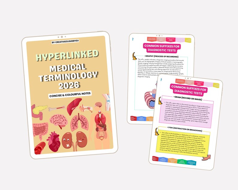 Medical Terminology Study Guide, Prefixes, Suffixes, Abbreviations, EMS ...