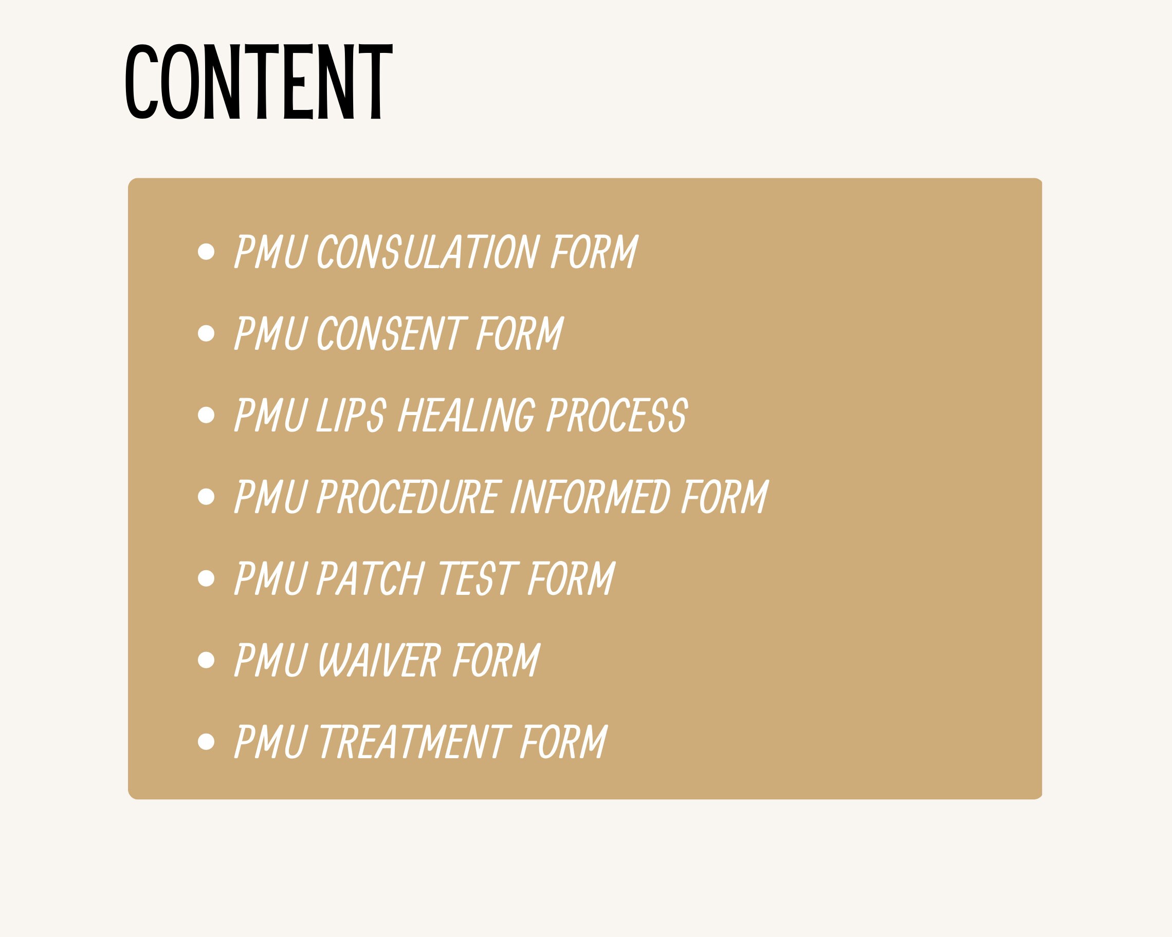 Editable Permanent Makeup Bundle Esthetician Forms Microblading Forms ...