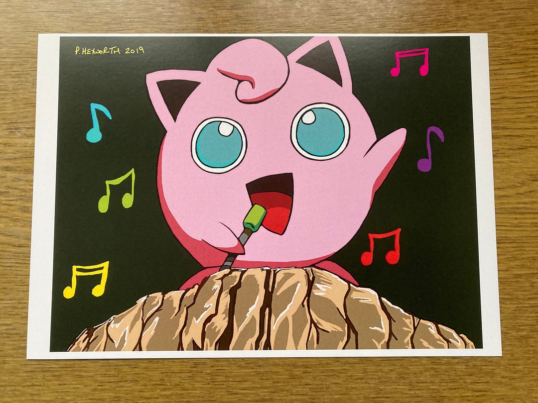 Jigglypuff 39 A5 Art Print Pokemon Fan Art Drawing - Etsy