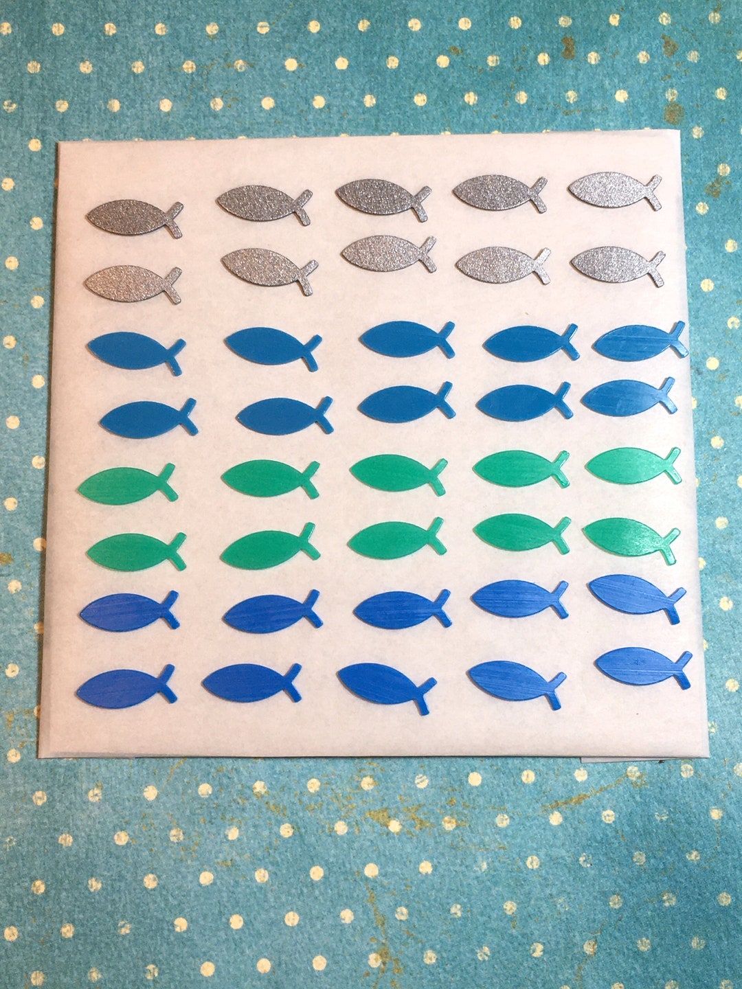 Wax Fish 1,6 Cm 40 Pcs. in SET Silver Matt,turquoise,mint,light Blue ...