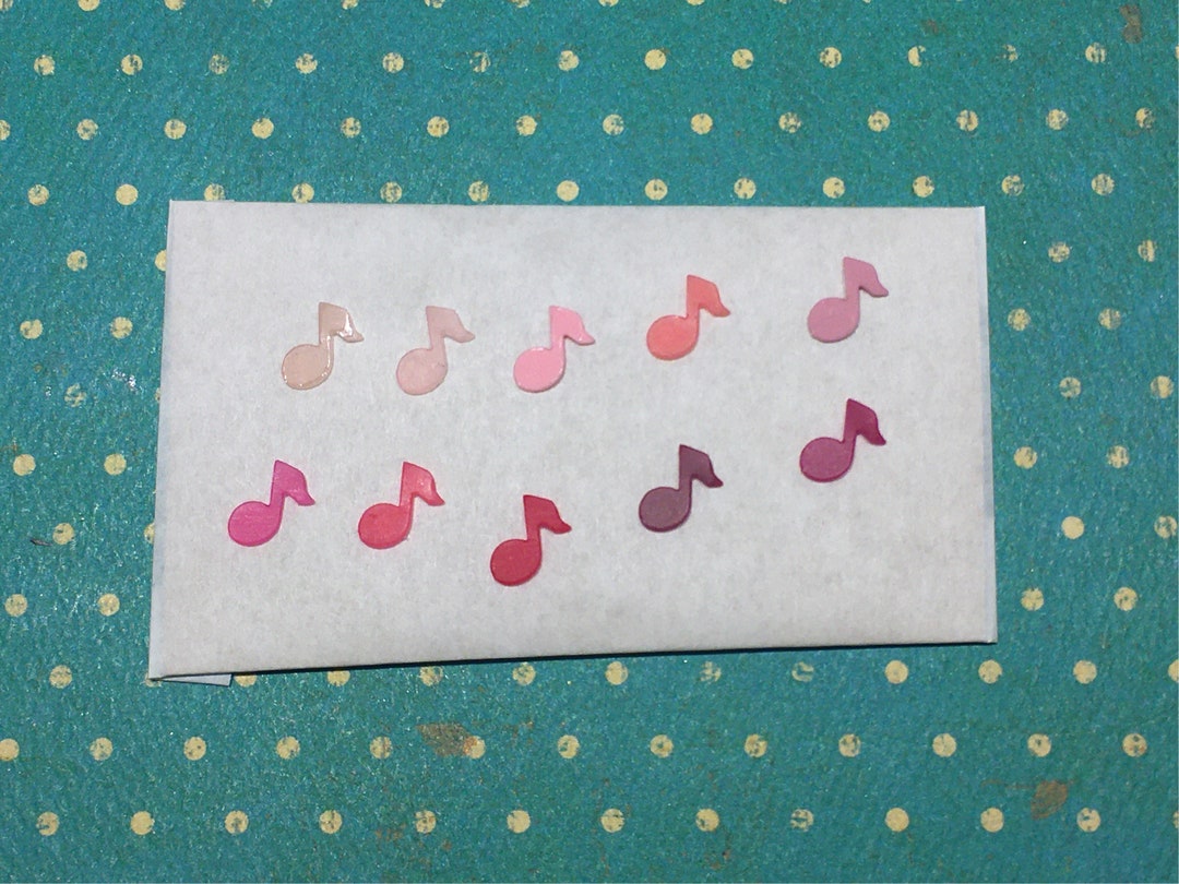Wax Notes Quarter Notes Rosé Tones 1 Cm 10 Pieces in a SET - Etsy