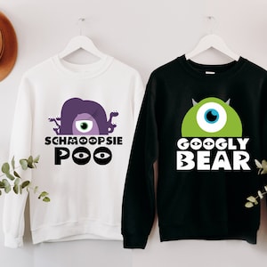 Googly Bear and Schmoopsie Poo Couple Sweatshirts, Monsters Inc ...