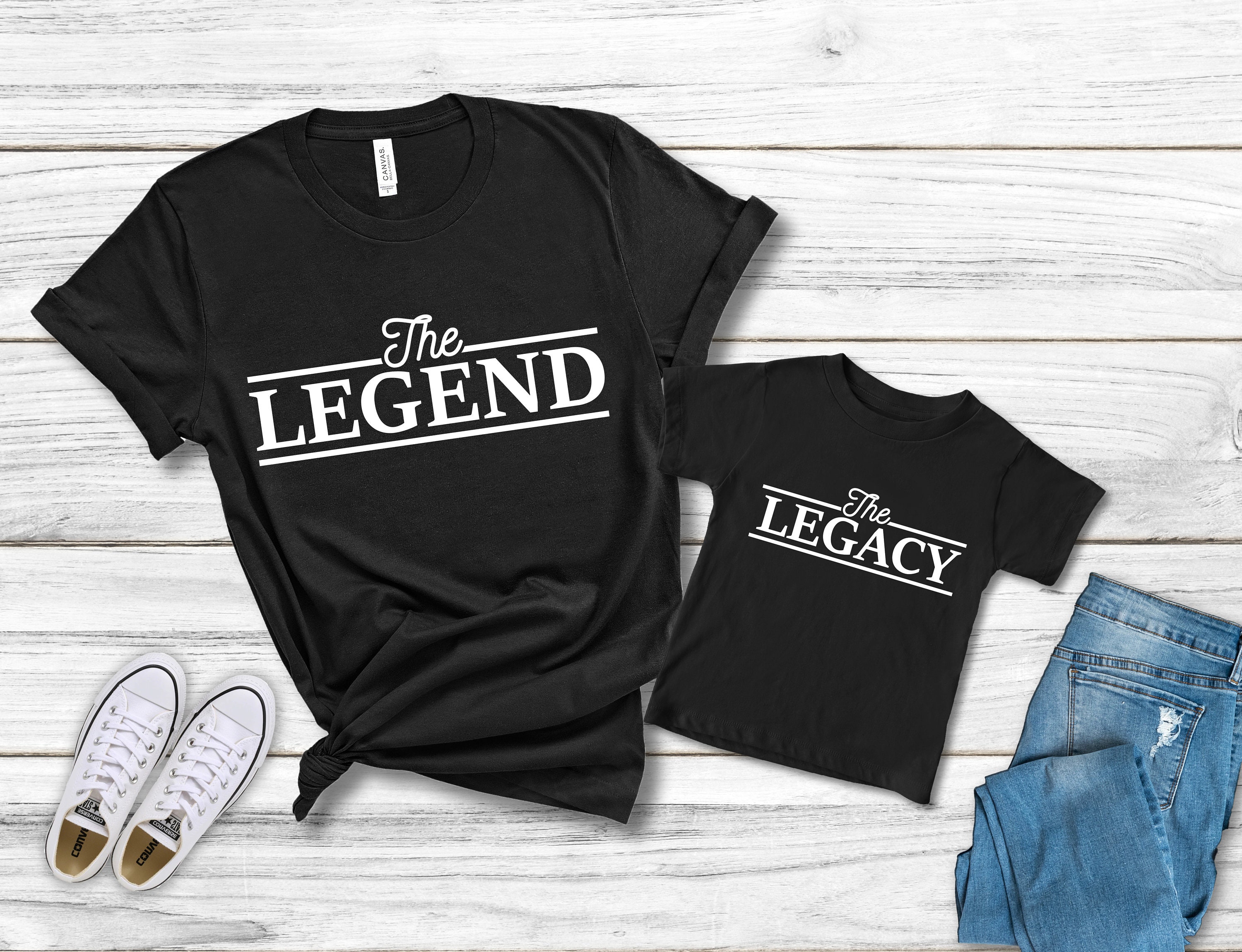 Legend and Legacy Shirts Legend and Legacy Father and Son - Etsy UK