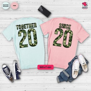 Anniversary Gifts, Together Since Shirts, Anniversary Gift Ideas ...