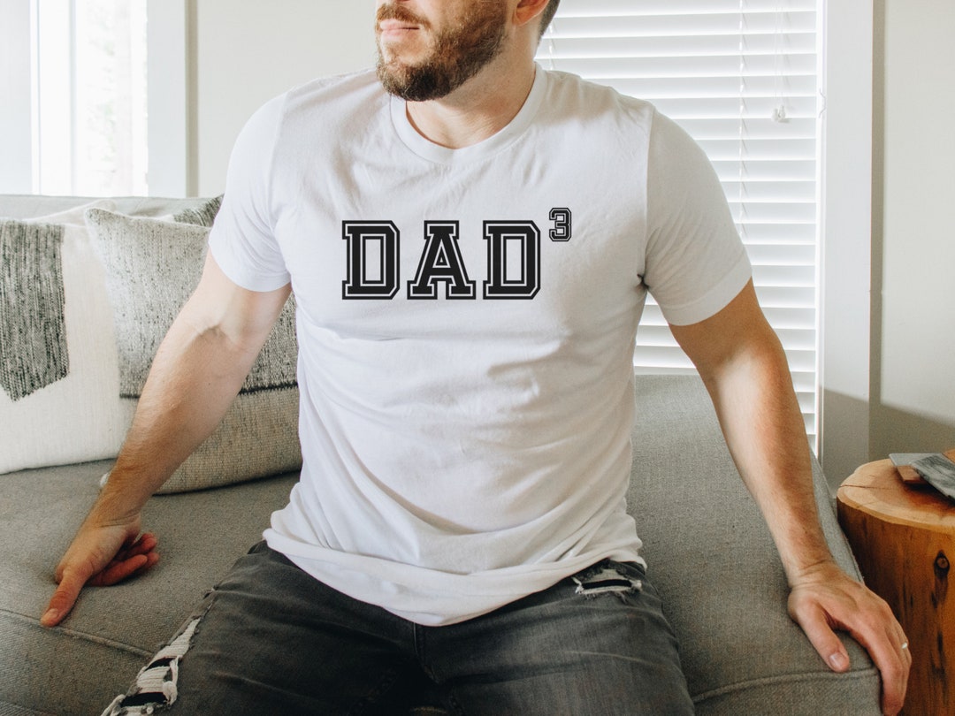 Dad 3 Men's T shirt Dad Cubed Shirt, Father of 3 Kids, Father's Day ...