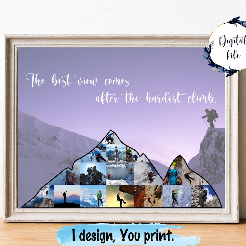 Hiking Photo Collage - Etsy