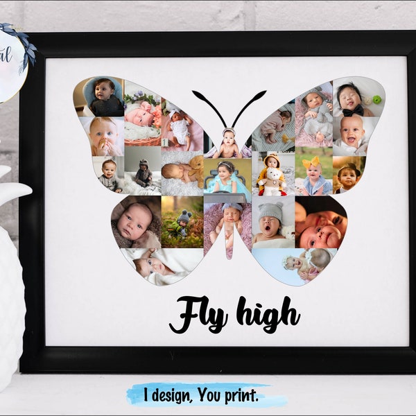 Butterfly Photo Collage - Etsy