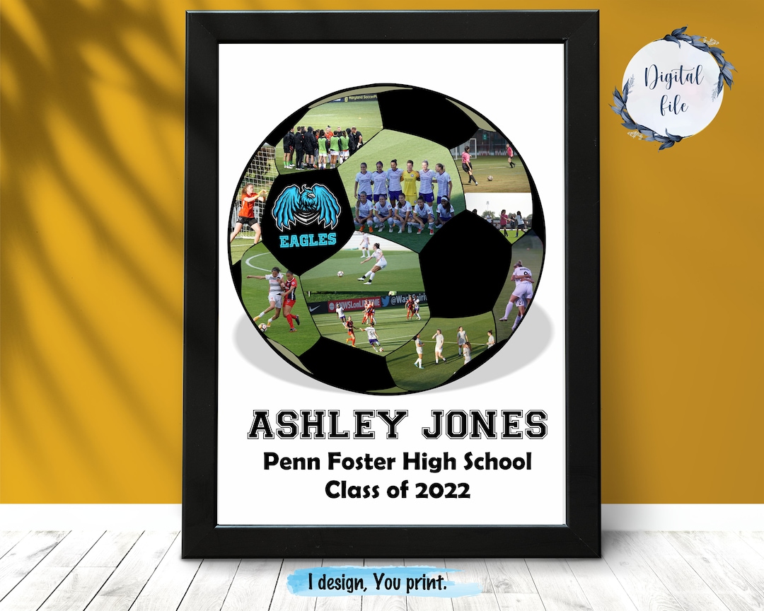 Custom Soccer Ball Photo Collage, Coach Gift, Senior Night Gift - Etsy