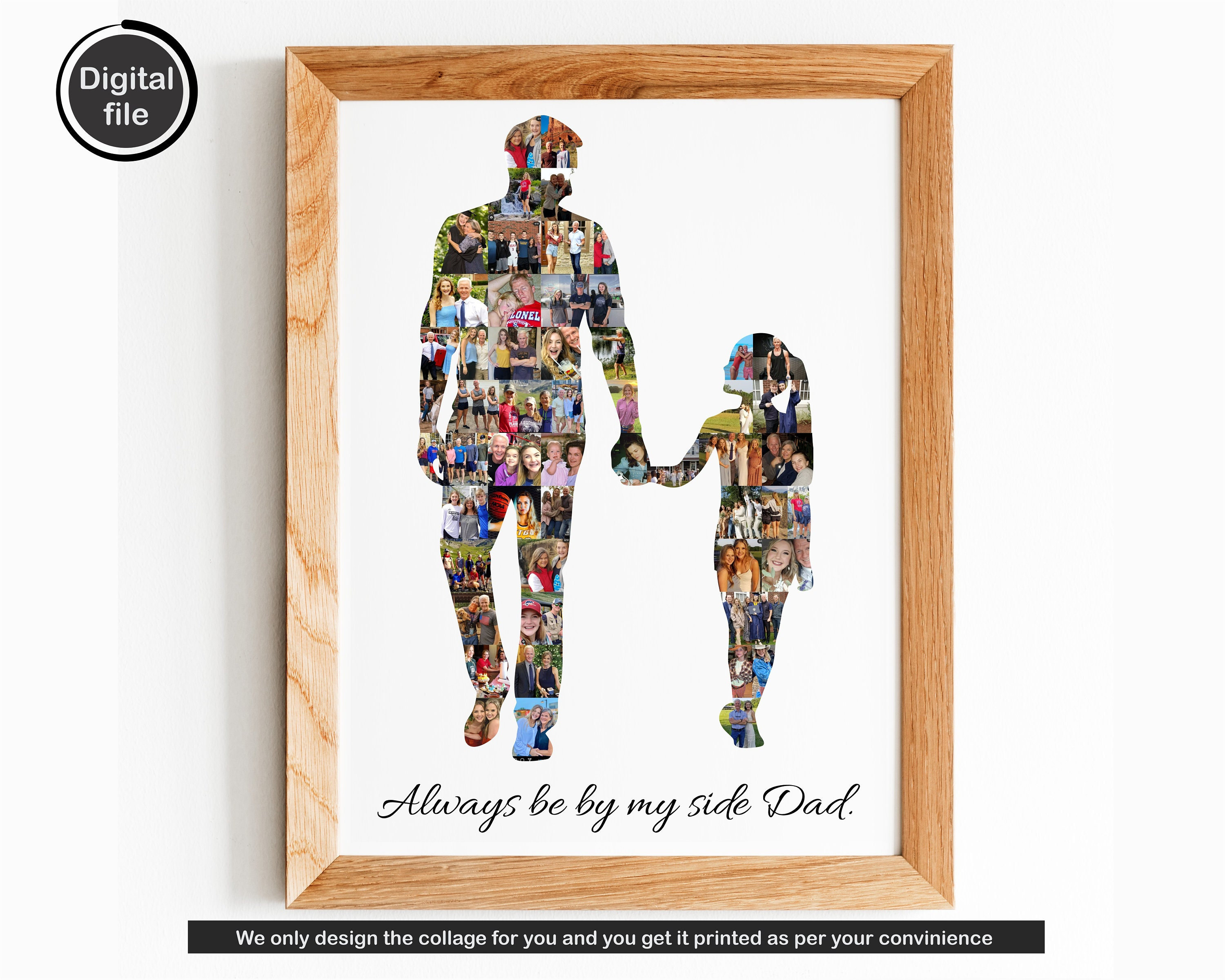 Photo Collage for Dad From Daughter Custom Birthday Collage - Etsy