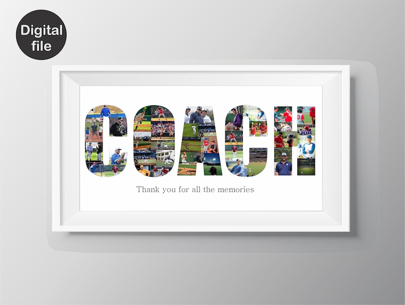 Coach Collage Frame Custom Gift for Coach Personalised - Etsy