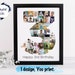 Third Birthday Photo Collage: Number 3 Printable Poster (digital ...