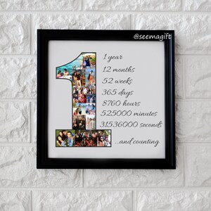 18th Birthday Custom Photo Collage Number Photo Collage - Etsy