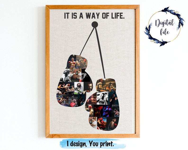 Custom Boxing Gloves Photo Collage Boxing Personalised Gift - Etsy