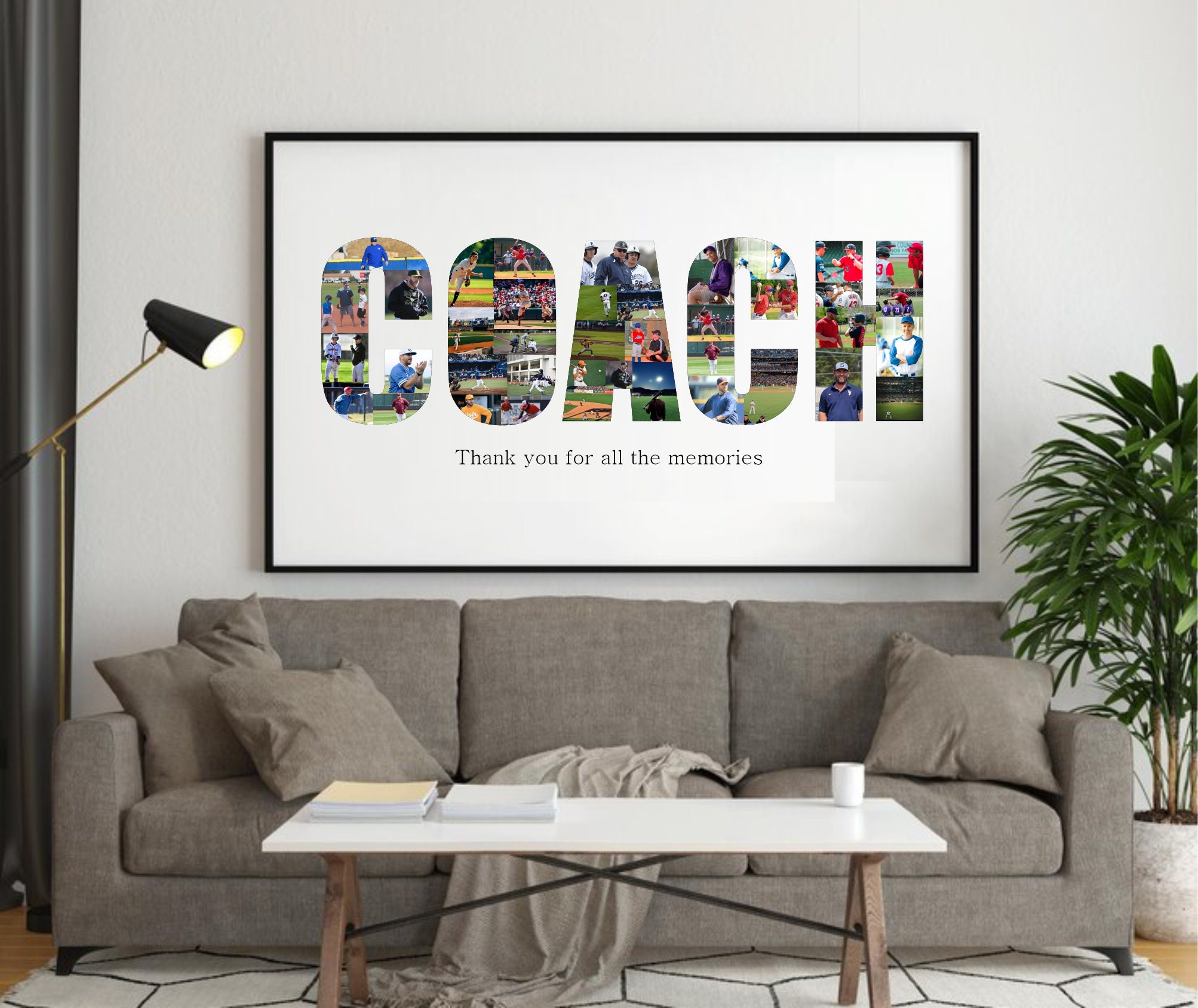 Coach Collage Frame Custom Gift for Coach Personalised - Etsy