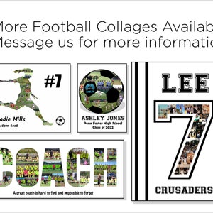 Custom Soccer Photo Collage, Soccer Coach Gift Poster, Personalised ...