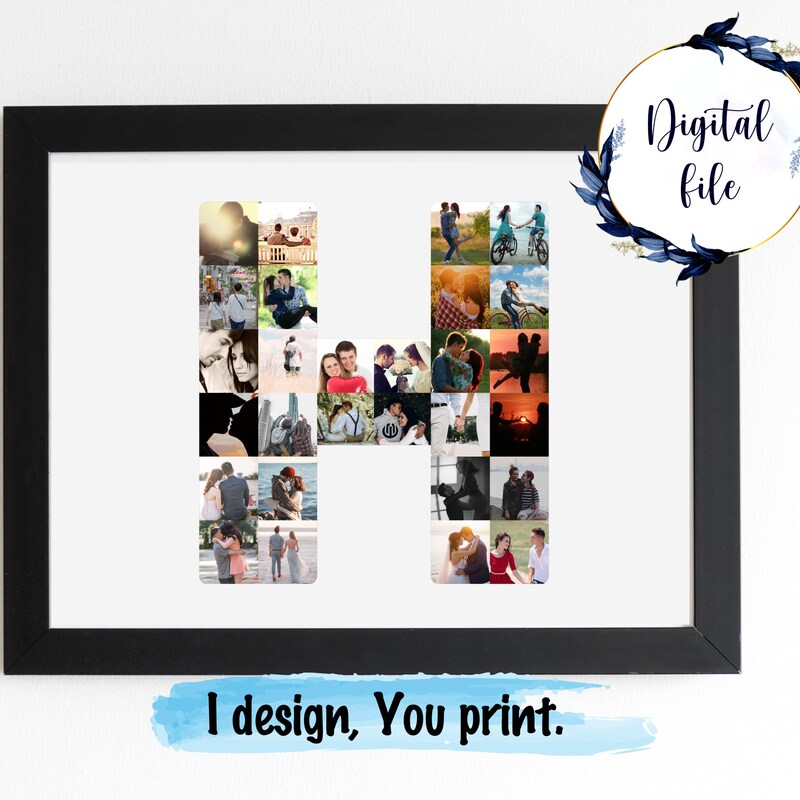 Initial Poster - Etsy