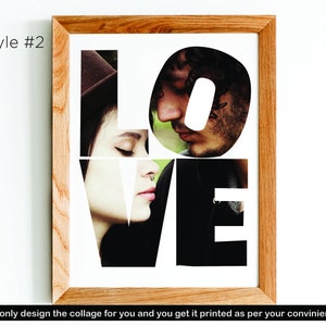 Custom Love Photo Collage Frame, Personalised Gift for Husband ...