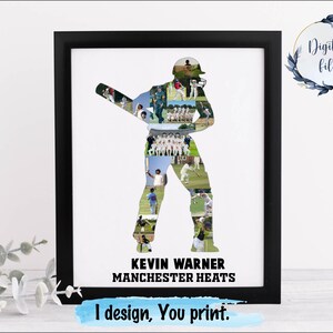 Custom Cricket Photo Collage, Coach Gift (digital File) - Etsy