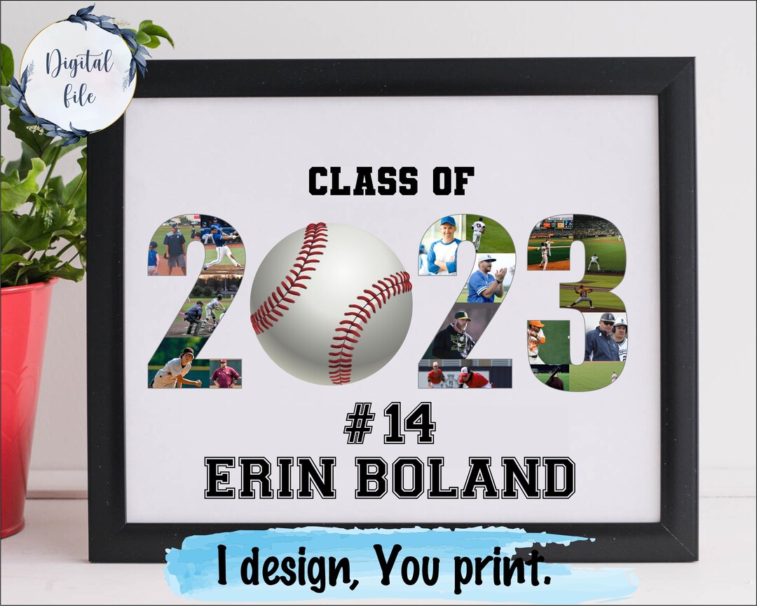 Baseball Senior Night Custom Photo Collage Team Gift, Baseball Coach ...