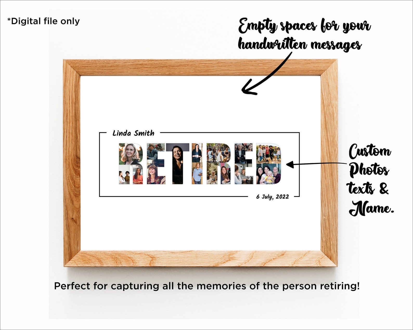 RETIREMENT Custom Signature Gift Leaving Gift for Coworker - Etsy