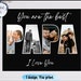 Custom PAPA Photo Collage, Personalised Printable Poster for Dad ...