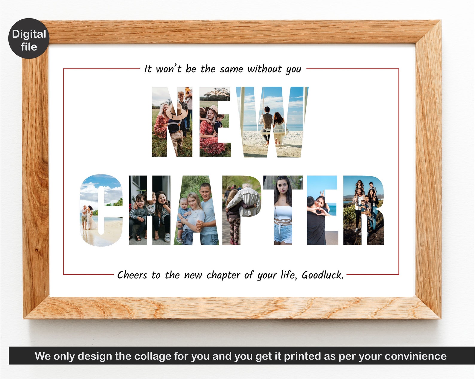 Goodbye Custom Gift Moving Cities Farewell Gift Collage - Etsy
