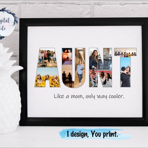 Aunt Custom Photo Collage, Aunt Appreciation Custom Sign, Auntie ...