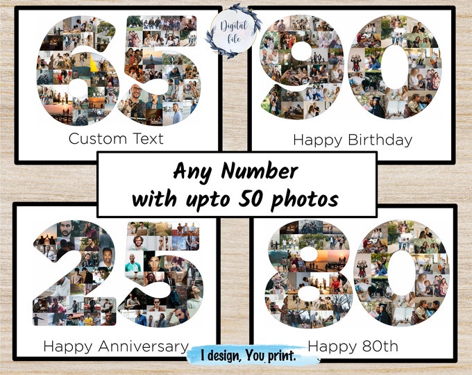 School Class Photo Collage, Year End Collage Gift for Teacher ...