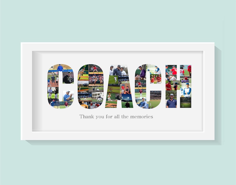 Coach Collage Frame Custom Gift for Coach Personalised - Etsy