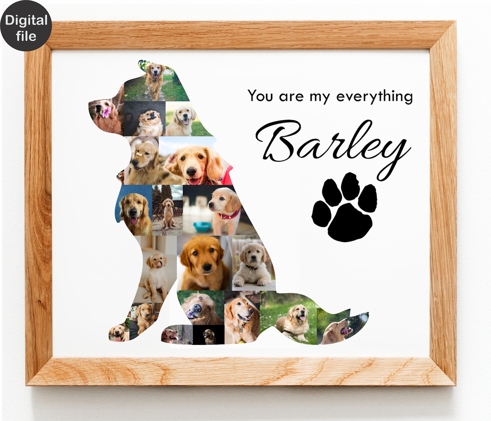 Custom Shape Photo Collage Personalized Photo Gift, Collage With Photos ...