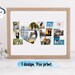 Custom Love Photo Collage Frame, Personalised Gift for Husband ...